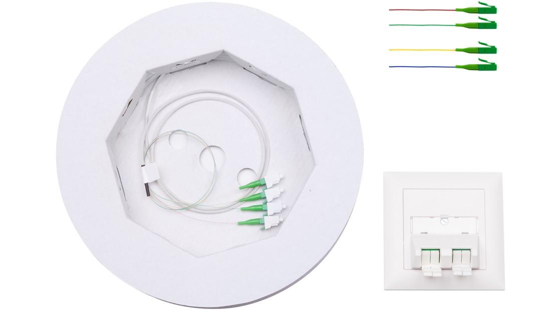 Netcom AG | Mini bobines FTTH avec prises